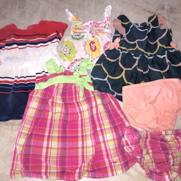 Dresses | Girls 12 Month 6 Piece Dress Bundle | Poshmark